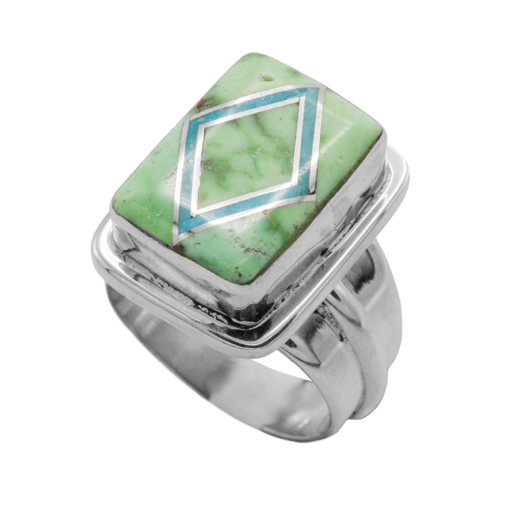 Carico & Sleeping Beauty Turquoise Inlay Ring GZ NW 4303 - Gertrude Zachary